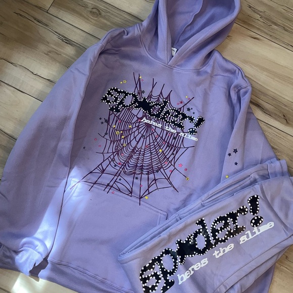 Sp5der | Pants & Jumpsuits | Sp5der Light Purple Sweatpants | Poshmark